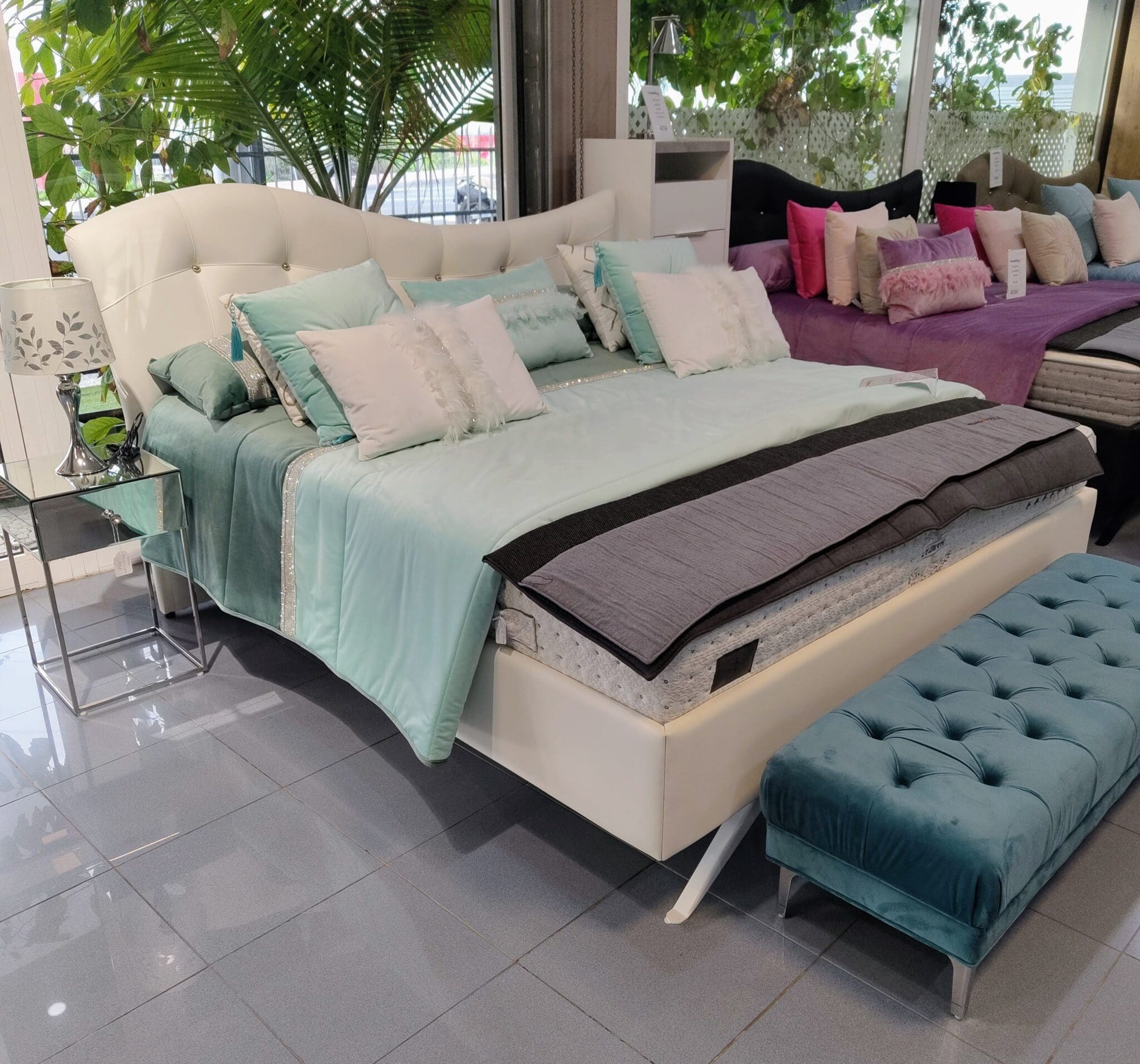 Cama Onda Blanca 180 | mueble4you